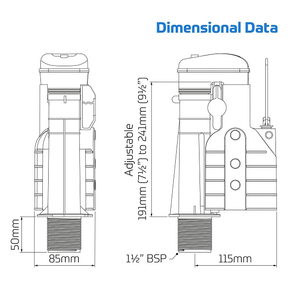 Thomas Dudley Turbo Edge Compact Syphon -Kingsway Plumbing